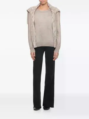 Avant Toi Round-neck Ribbed Sweater