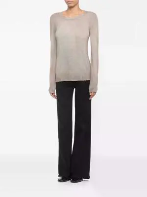 Avant Toi Round-neck Ribbed Sweater