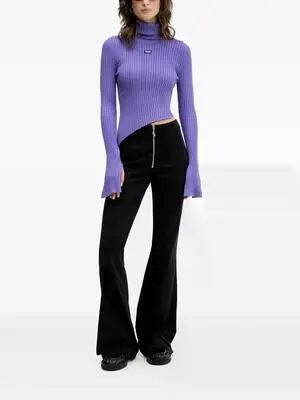 Hugo Zip-fastening Flare Trousers