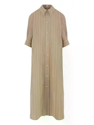 JIL SANDER Button Striped Dress