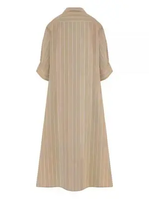 JIL SANDER Button Striped Dress