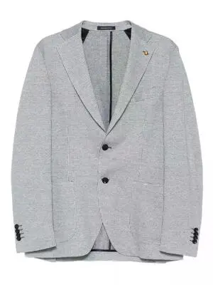 LATORRE Houndstooth-pattern Blazer - Blue