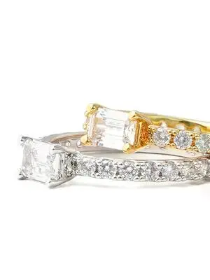 IZABEL DISPLAY Ultra Slim Stone Ring - Gold