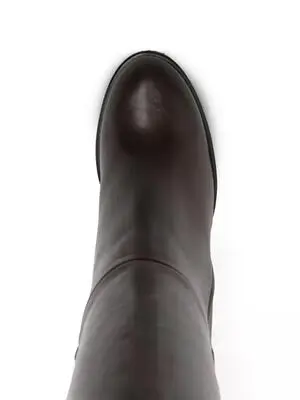 PAOLA PARISI 90mm Zip-up Leather Boots