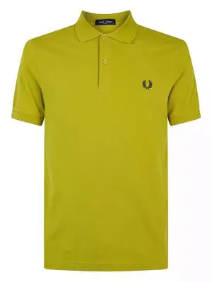 Fred Perry Logo-embroidered Polo Shirt - Yellow