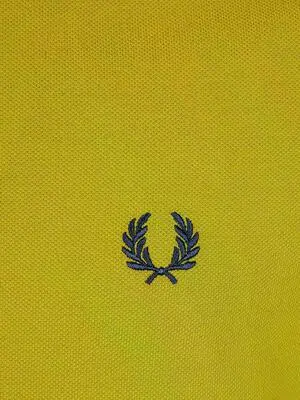 Fred Perry Logo-embroidered Polo Shirt - Yellow