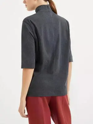 Brunello Cucinelli Stripe-detail Cotton Top