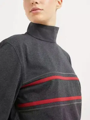 Brunello Cucinelli Stripe-detail Cotton Top