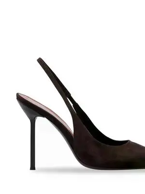 Paris Texas 105mm Slingback Pointed-toe Pumps - Brown