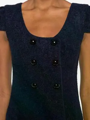SELF-PORTRAIT Buttoned Mini Dress