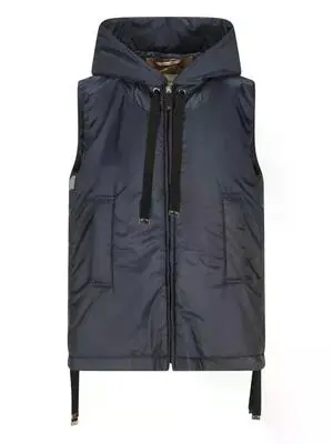 Max Mara Hooded Sleeveless Gilet - Blue