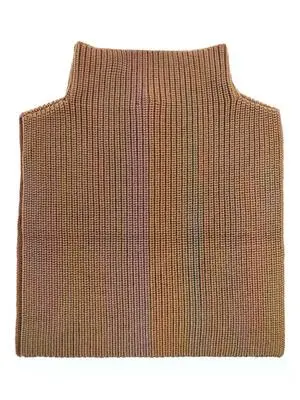 Max Mara Ribbed High-neck Virgin-wool Scarf