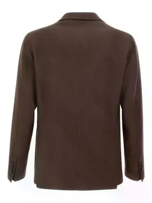 Tagliatore Notched-lapel Camel-wool Blazer - Brown