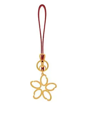 Oscar De La Renta Flower Keyring - Gold