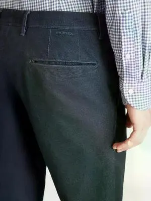 SLOWEAR Moleskin Cotton Trousers - Blue