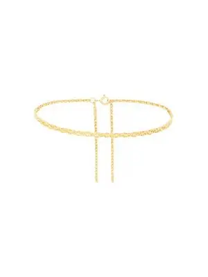 WOUTERS & HENDRIX My Favourites Fine Rigid Cast Ribbon Choker - Metallic