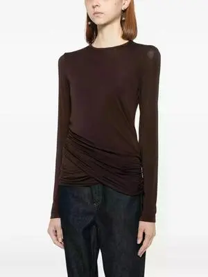 AGOLDE Twist Eve T-shirt - Brown
