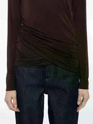AGOLDE Twist Eve T-shirt - Brown