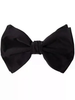 Giorgio Armani Adjustable-fit Silk Bow Tie - Black