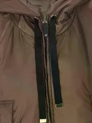 Max Mara Hooded Zip-up Gilet - Brown