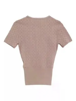 JW Anderson Pointelle Knit Short-sleeve T-shirt