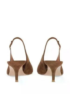 GIANVITO ROSSI 55mm Robbie Heeled Pumps - Brown