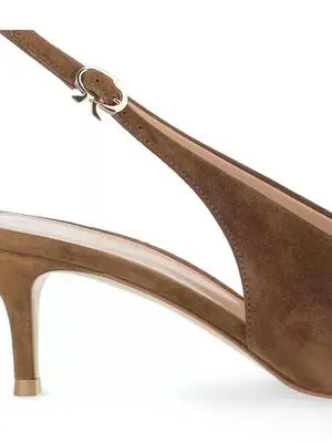 GIANVITO ROSSI 55mm Robbie Heeled Pumps - Brown