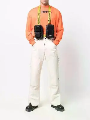 Off-White Double Pouch Shoulder Bag