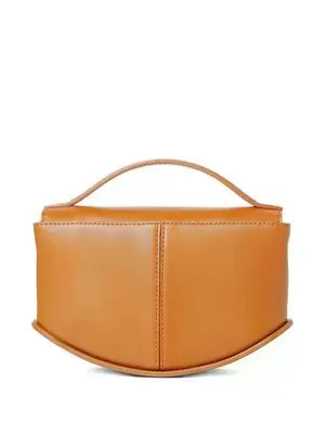 DURAZZI MILANO Curved Leather Handbag