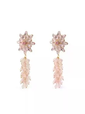 SELF-PORTRAIT Flower Cluster Drop Earrings