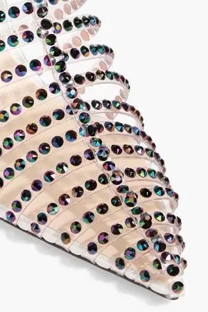 JIMMY CHOO Thu 85 Crystal-embellished Slingback Sandals