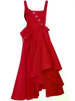 Alexander McQueen Hook-embellished Drape Dress