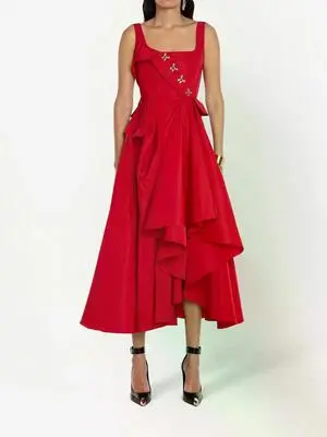Alexander McQueen Hook-embellished Drape Dress
