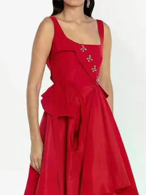 Alexander McQueen Hook-embellished Drape Dress