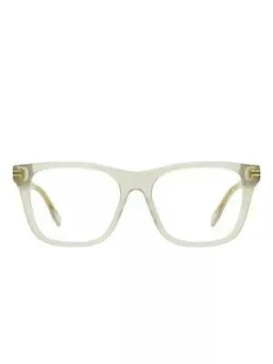 Marc Jacobs Wayfarer-logo Glasses - Neutrals