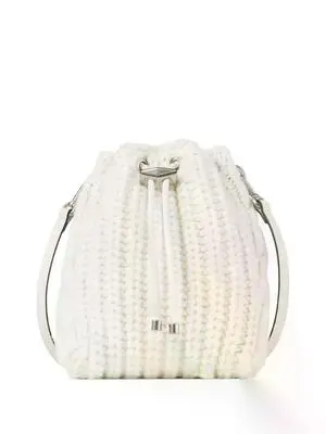 JIMMY CHOO Knitted Mini Bag - White