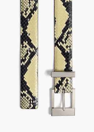 Khaite Medium Manhattan Python-embossed Belt