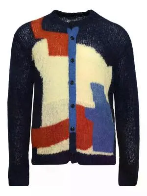 BODE Chapeau Graphic Cardigan - Blue