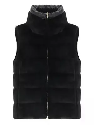 Herno Padded Quilted Gilet - Black
