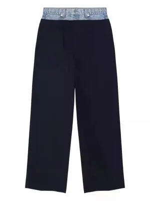 Simkhai Ophelia Double-waistband Trousers - Blue