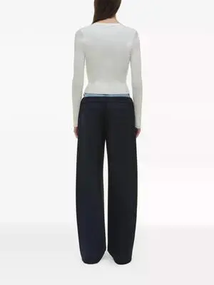 Simkhai Ophelia Double-waistband Trousers - Blue