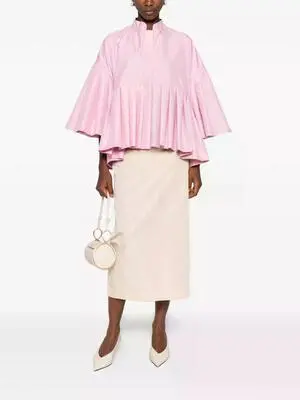 PARLOR Flounce-hem Jacket - Pink