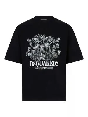 Dsquared2 Monkey Business Loose-fit T-shirt - Black