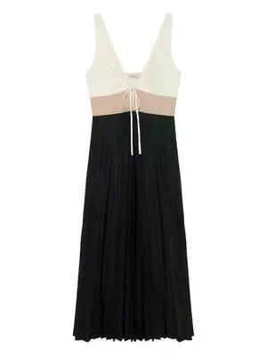 Simkhai Stephanie Pleated Midi Dress
