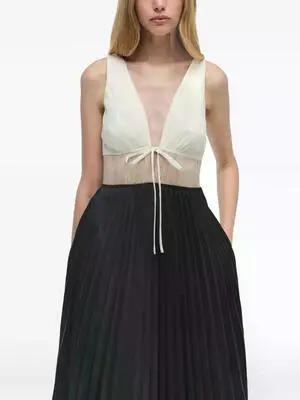 Simkhai Stephanie Pleated Midi Dress