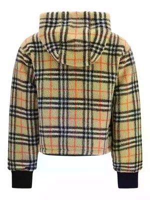 Burberry Hooded Check-pattern Jacket - Neutrals