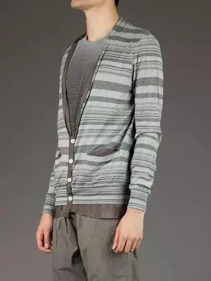 Kolor Striped Cotton Blend Cardigan