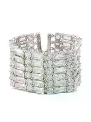 SELF-PORTRAIT Crystal-embellished Bracelet - Silver