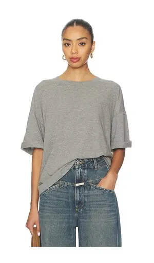 Free People X We The Free Oversized Jersey Tee - Grey
