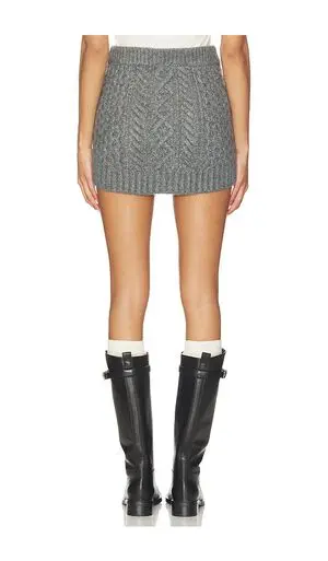 LOVERS AND FRIENDS Ibona Cable Knit Mini Skirt
